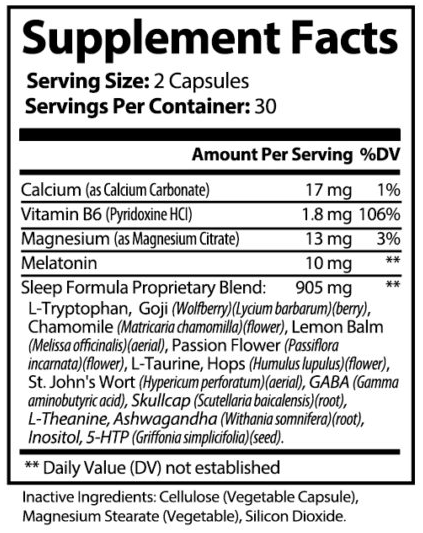 Sleep Solution - Proprietary blend of ingredients scientifically proven ...